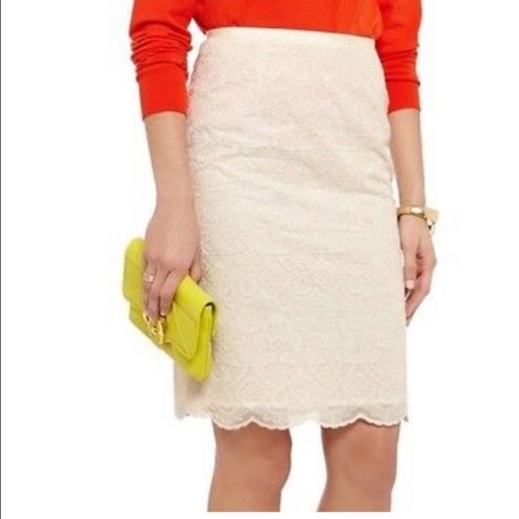 Tory Burch | Skirts | Tory Burch Debra Skirt Ivory Lace Size 2 Nwt ...